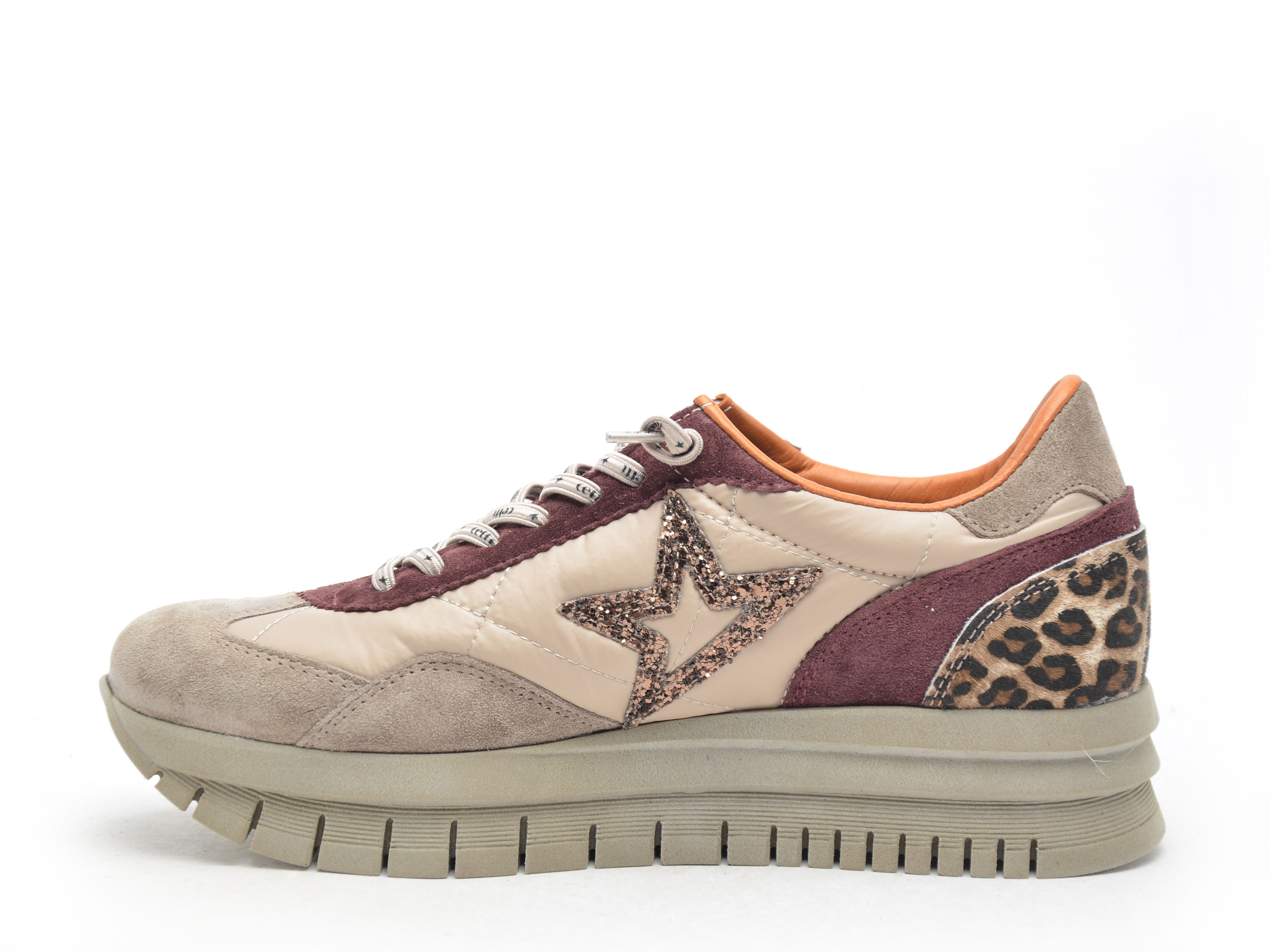 C1259SRA XL Beige - Baskets Basses Femme - Cetti