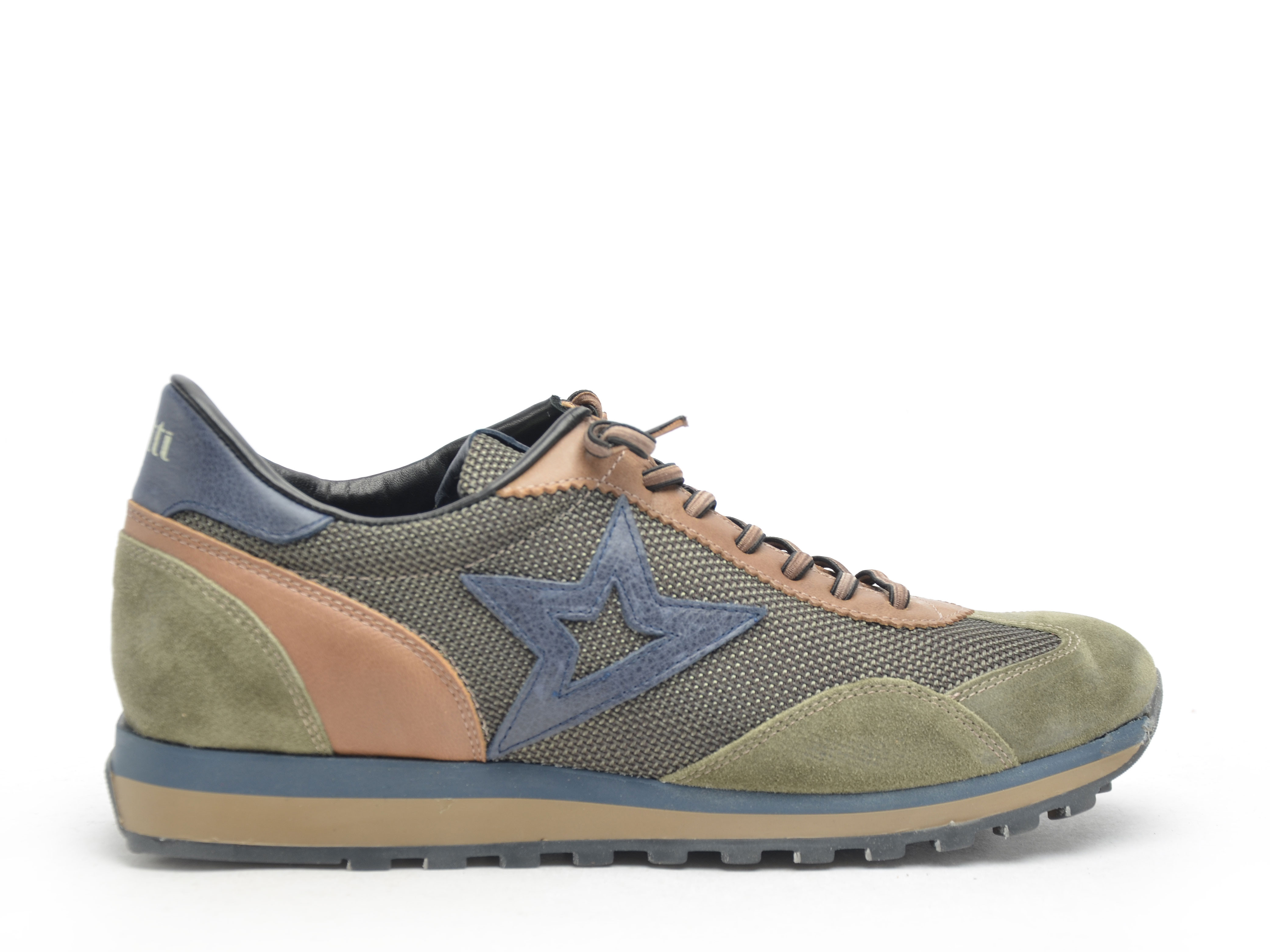 C1259 Kaki - Baskets Basses Homme - Cetti