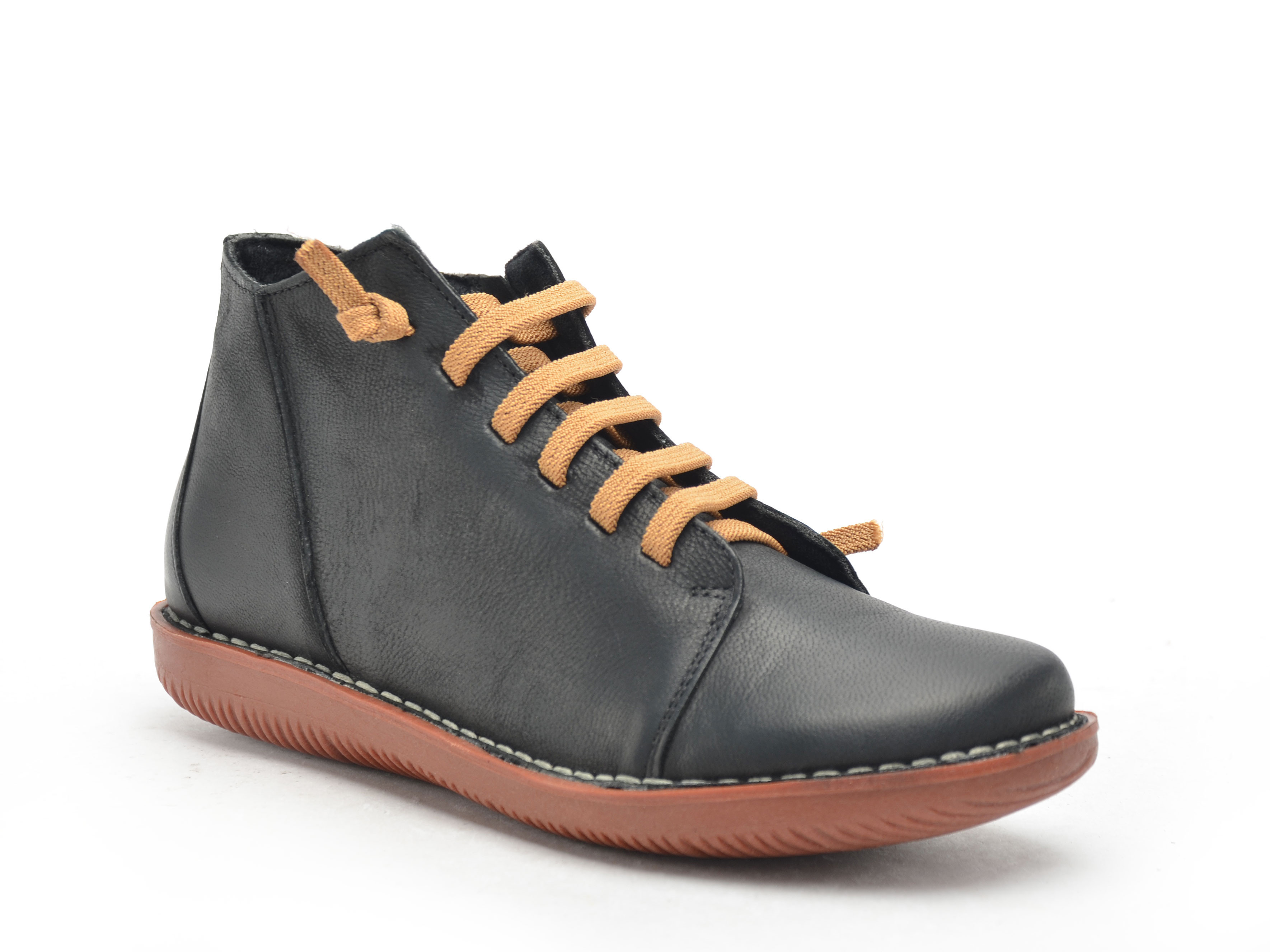 7210R Noir - Boots et Bottines Plates Femme - Chacal